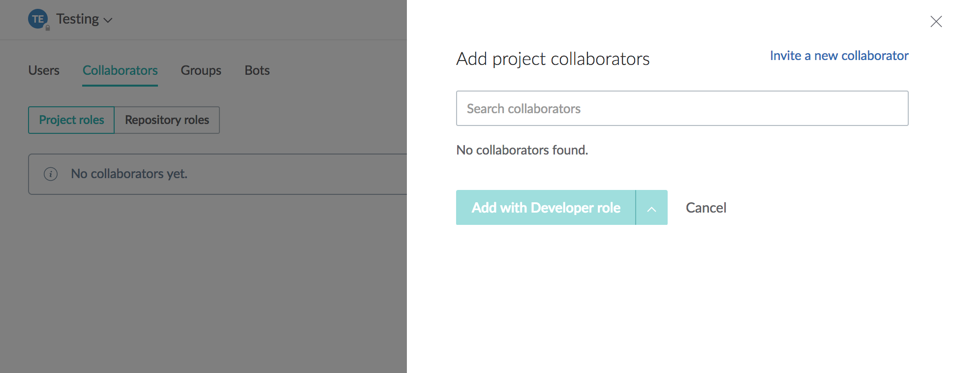 Collaborator accounts